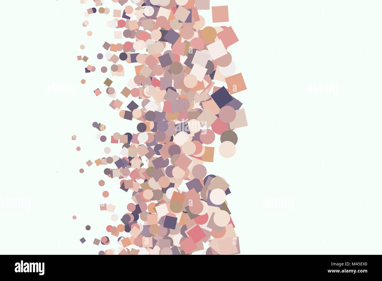 Vector graphic. Colored abstract overlapping ellipse & square box shape ...