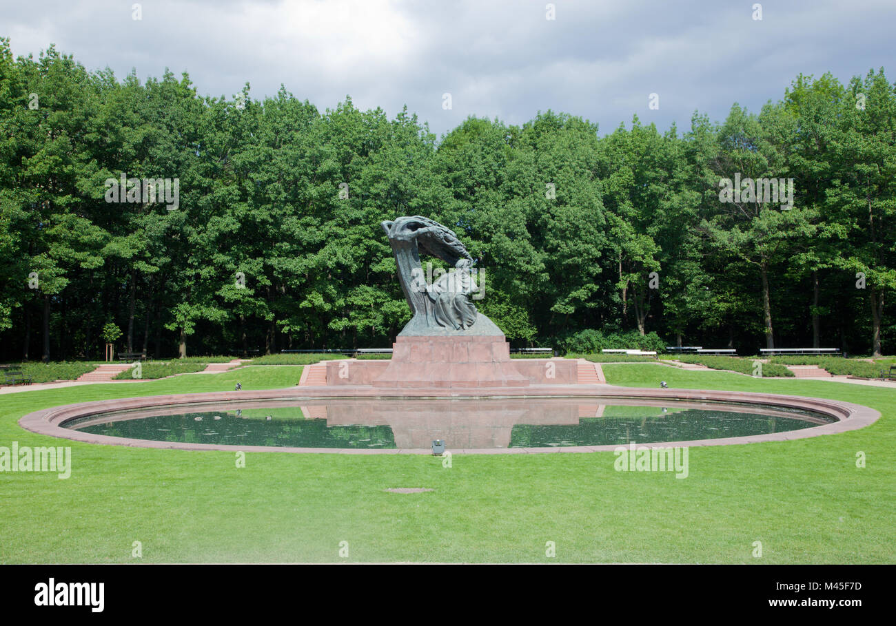 The Chopin Statue in Lazienki Park, Warsaw, Poland Stock Photo - Alamy
