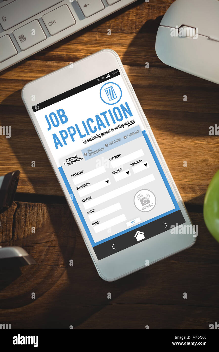 Job application app hi-res stock photography and images - Alamy