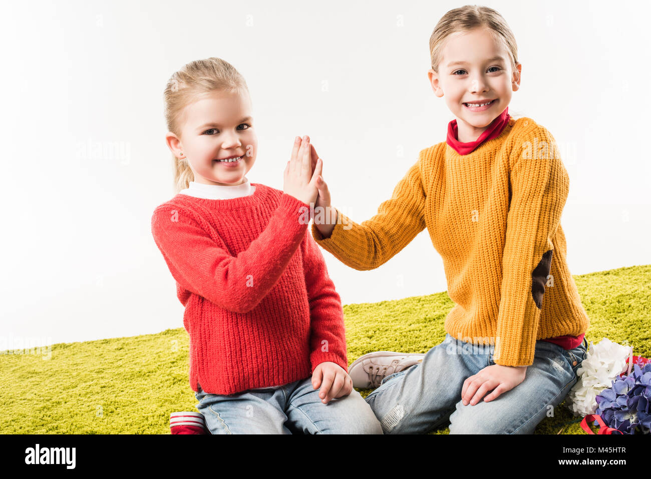 Two Babies High Five