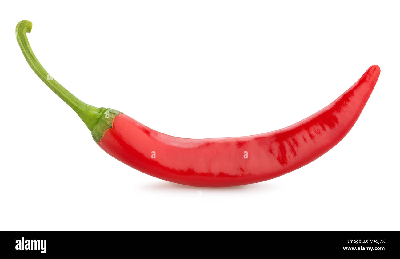 chili pepper path isolated Stock Photo - Alamy