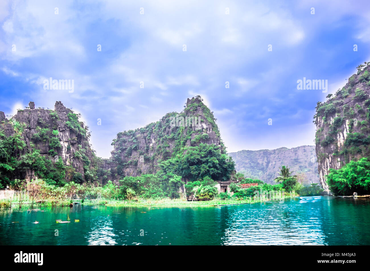 View on Karst landscape by Binh Binh in Vietnam Stock Photo - Alamy