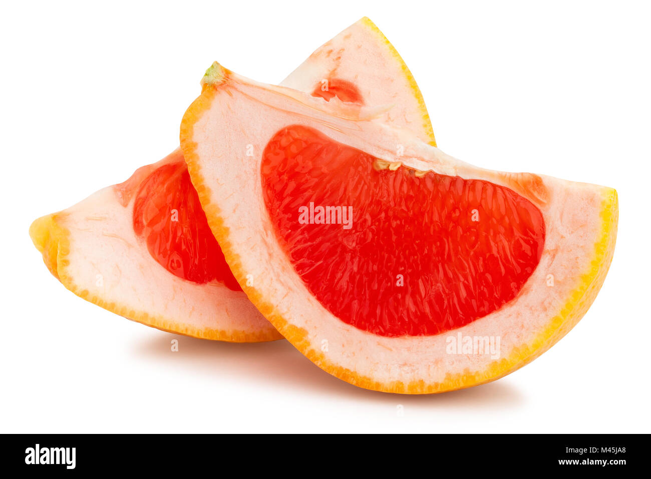 sliced grapefruit path isolated Stock Photo - Alamy