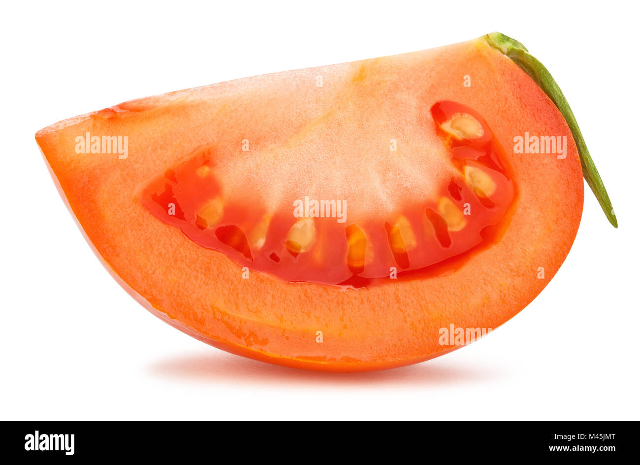 sliced tomato path isolated Stock Photo - Alamy