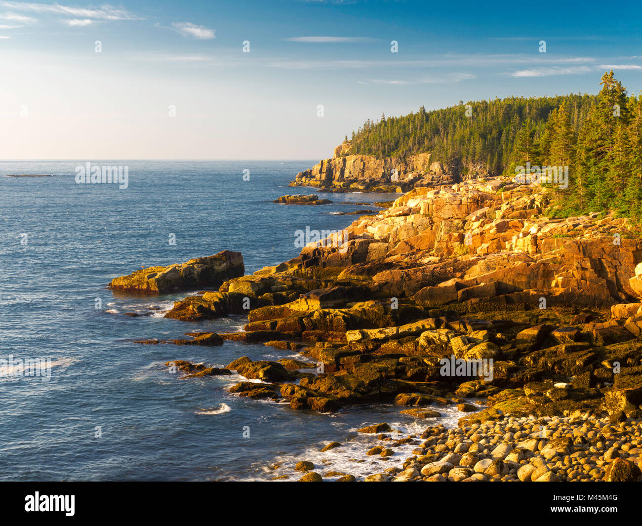Morning, Monument Cove, Acadia National Park, Bar Harbor, Maine, USA ...