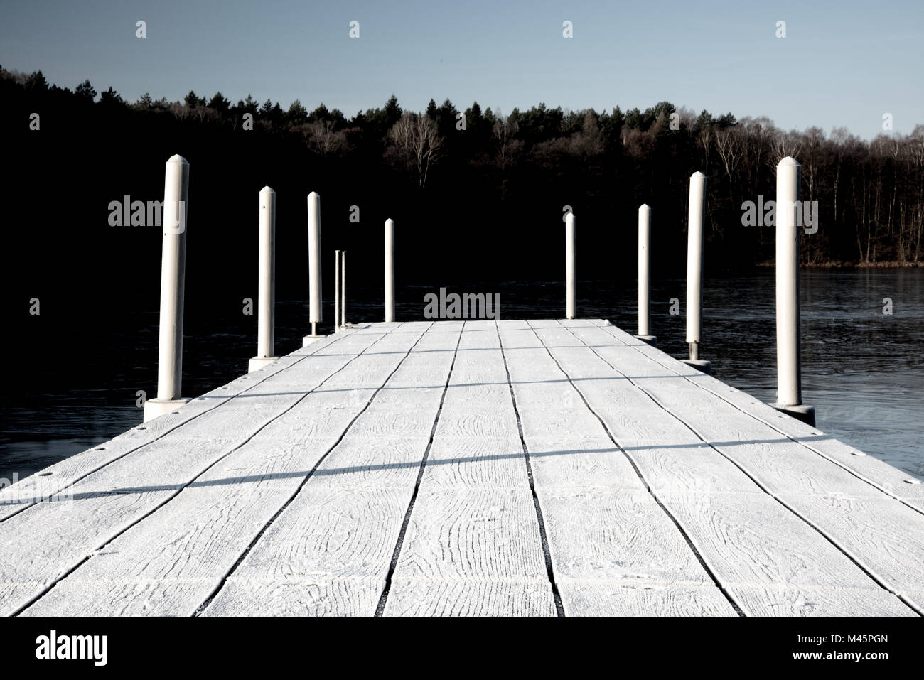 Wooden pier marbella hi-res stock photography and images - Alamy