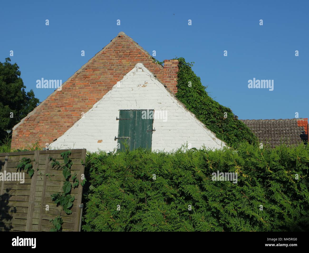 Hedge Behind Fence High Resolution Stock Photography and Images - Alamy
