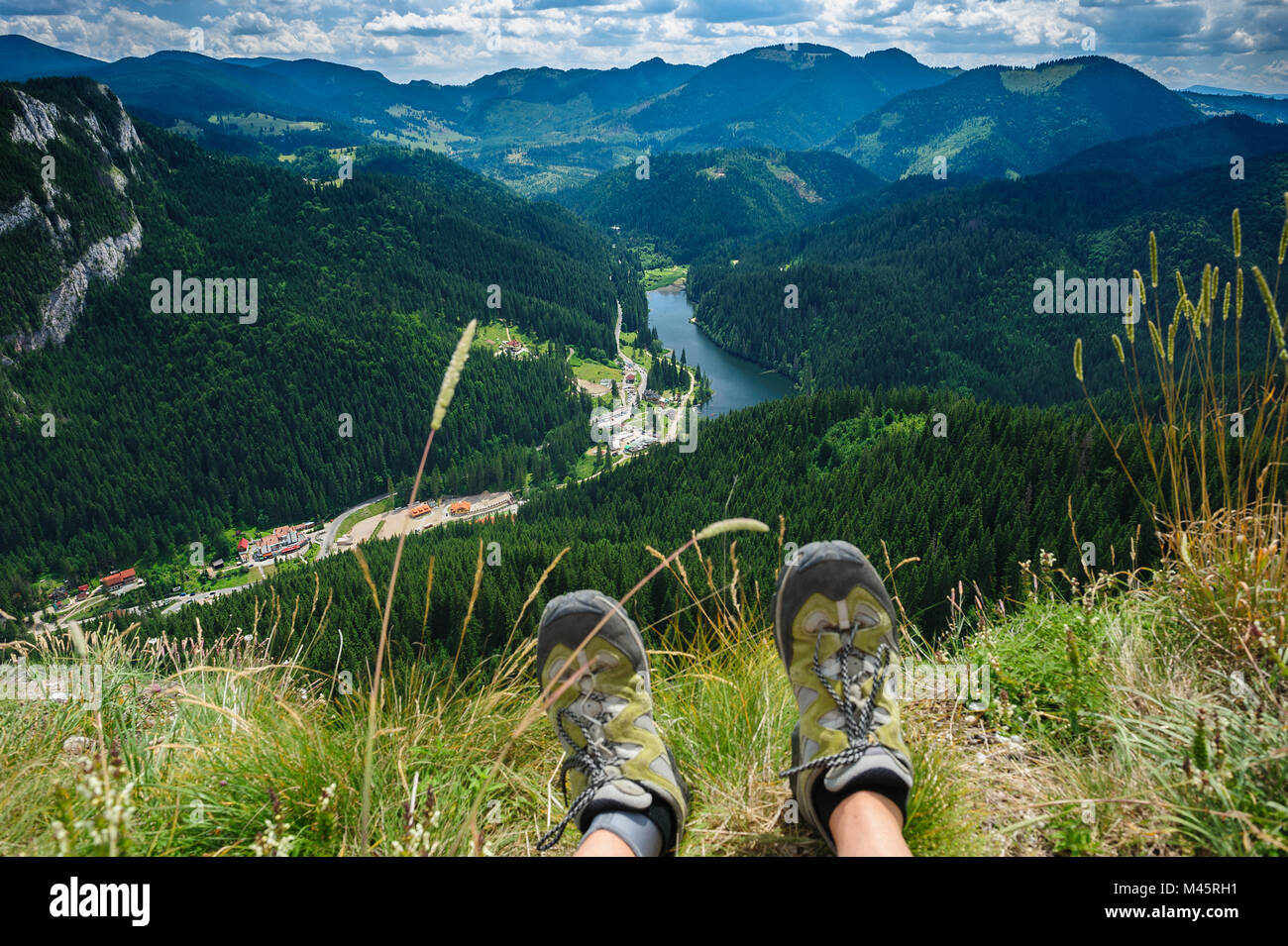 Summer hiking in the mountains Stock Photo - Alamy