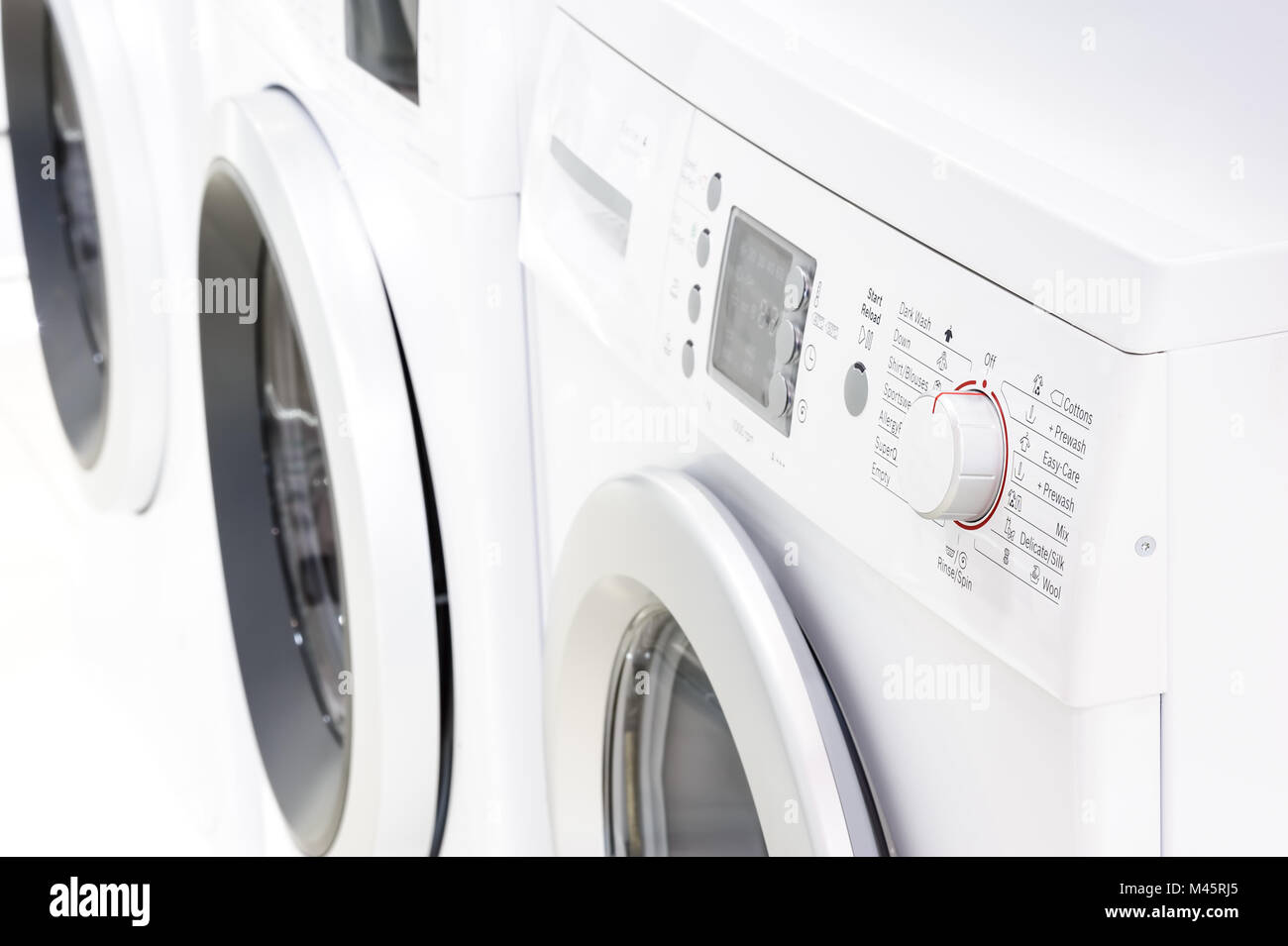control panel of washing machine Stock Photo - Alamy