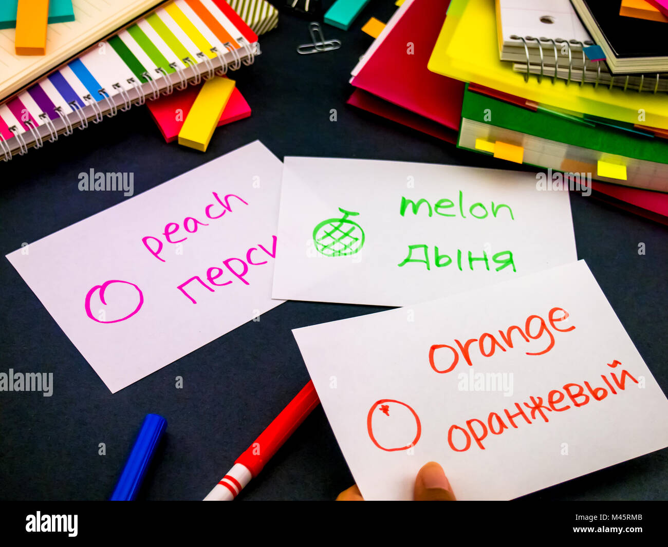 Russian english dictionary learning foreign hi-res stock photography ...