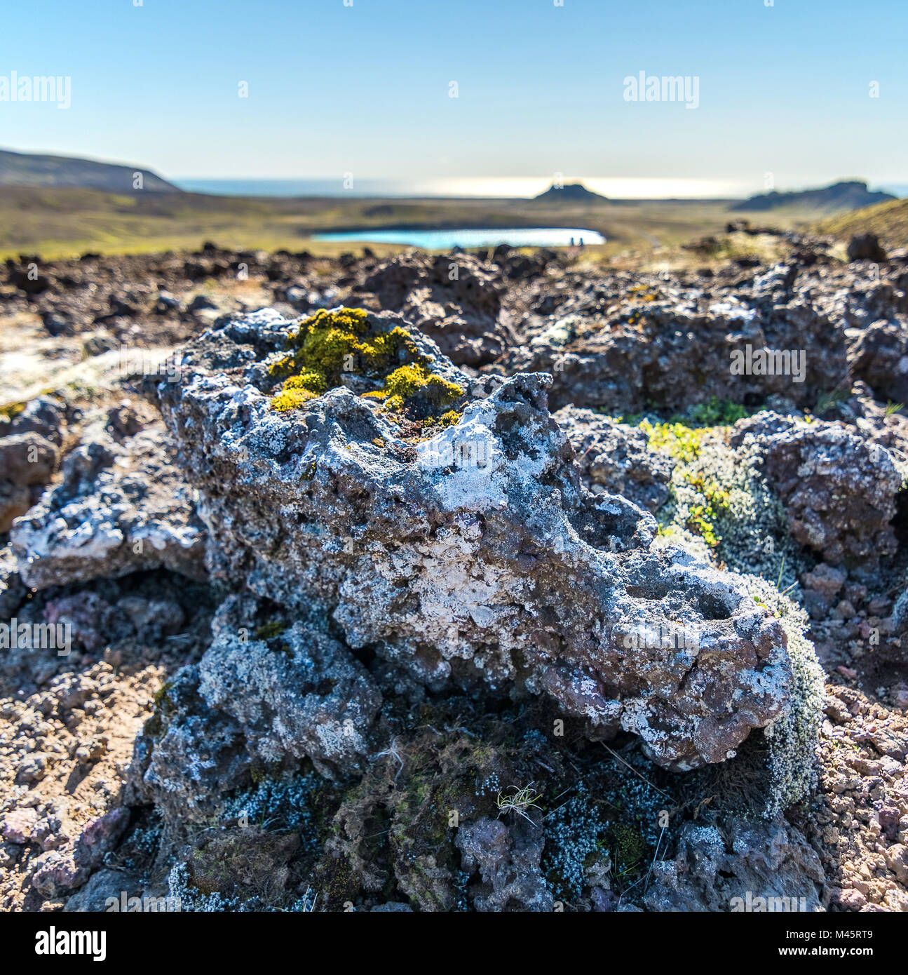 Selton Volcanic Rock Scenic View Iceland Stock Photo - Alamy