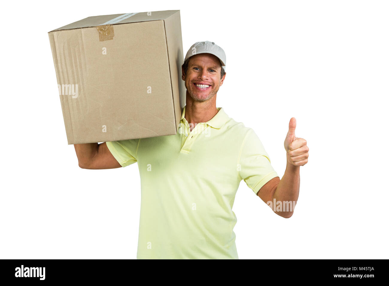 Female courier parcel showing hi-res stock photography and images - Alamy