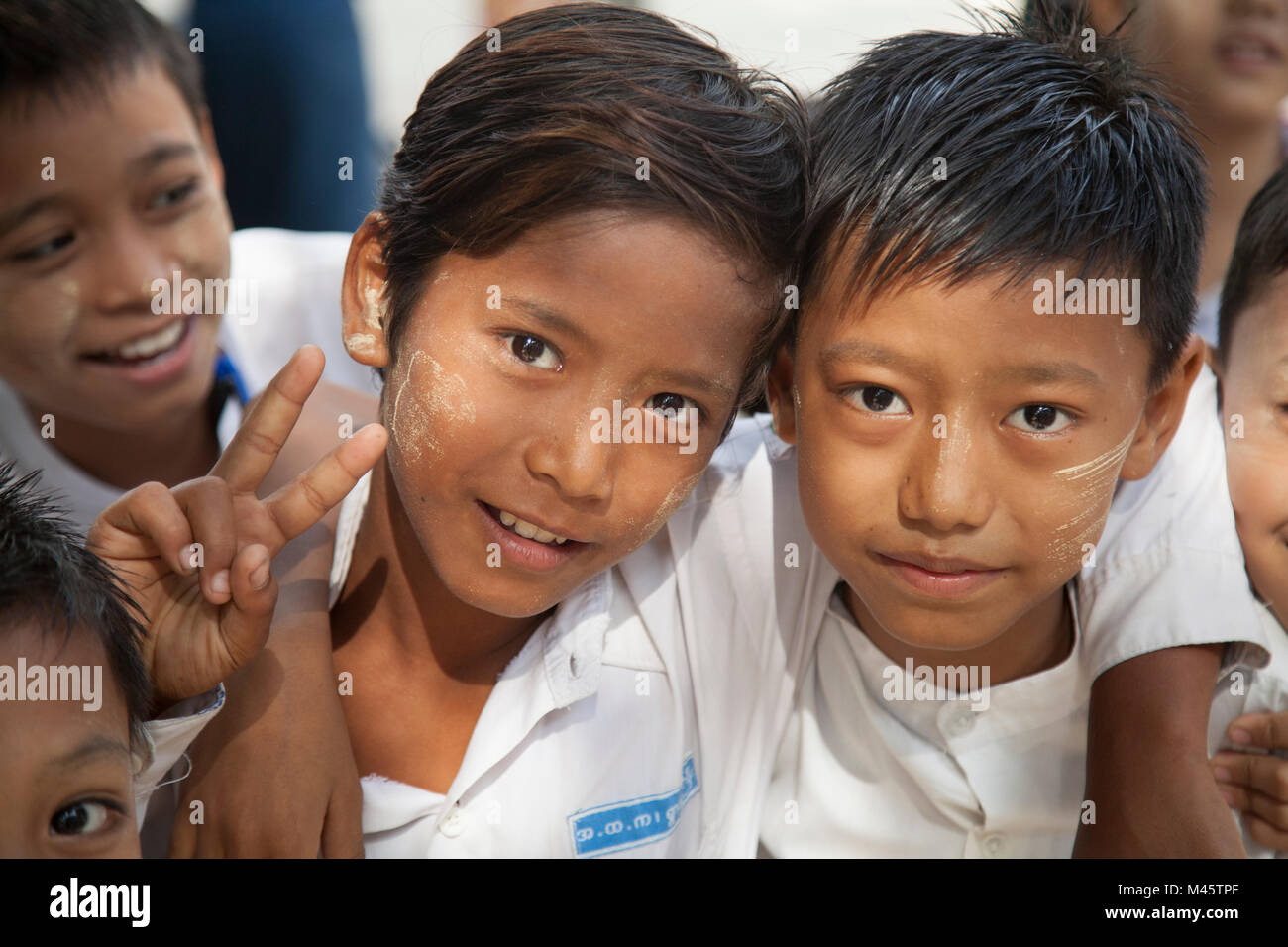 Young School children at school in Mandalay Myanmar Stock Photo - Alamy