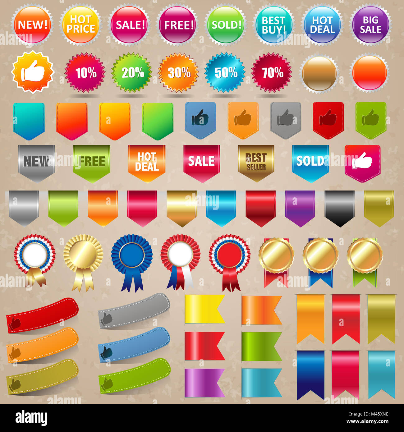 Collection of stickers hi-res stock photography and images - Alamy