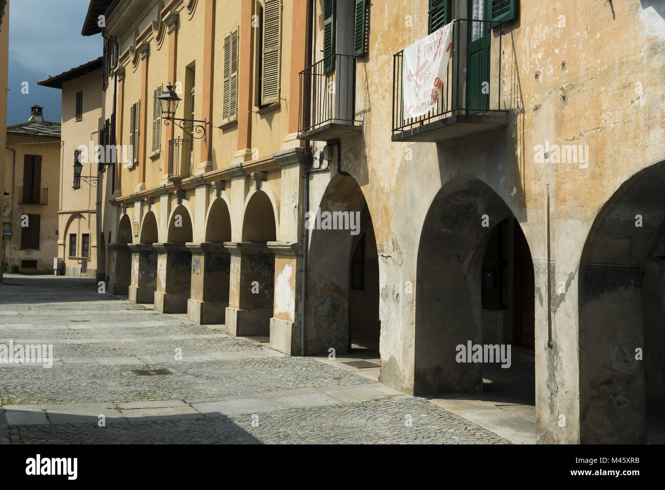 Historic Part of Luserna San Giovanni in Piemont Stock Photo - Alamy