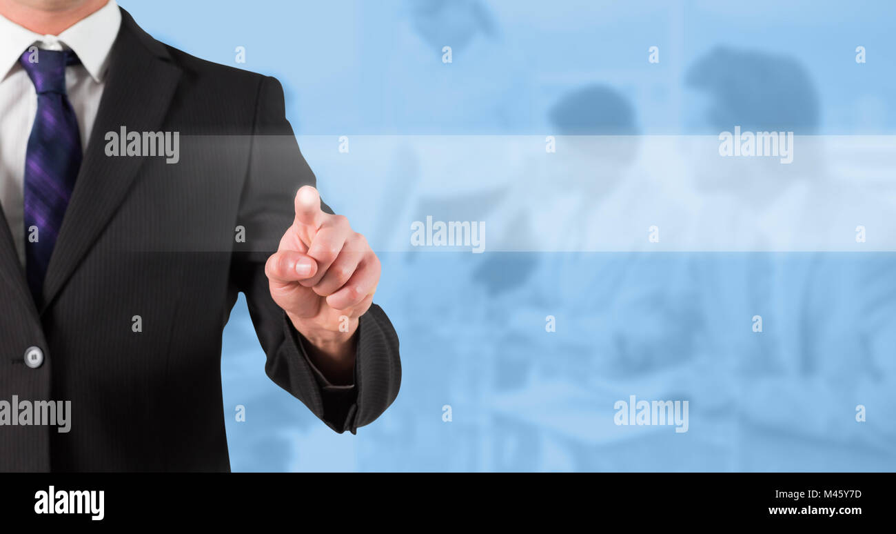 Hand pointing desk chair hi-res stock photography and images - Alamy