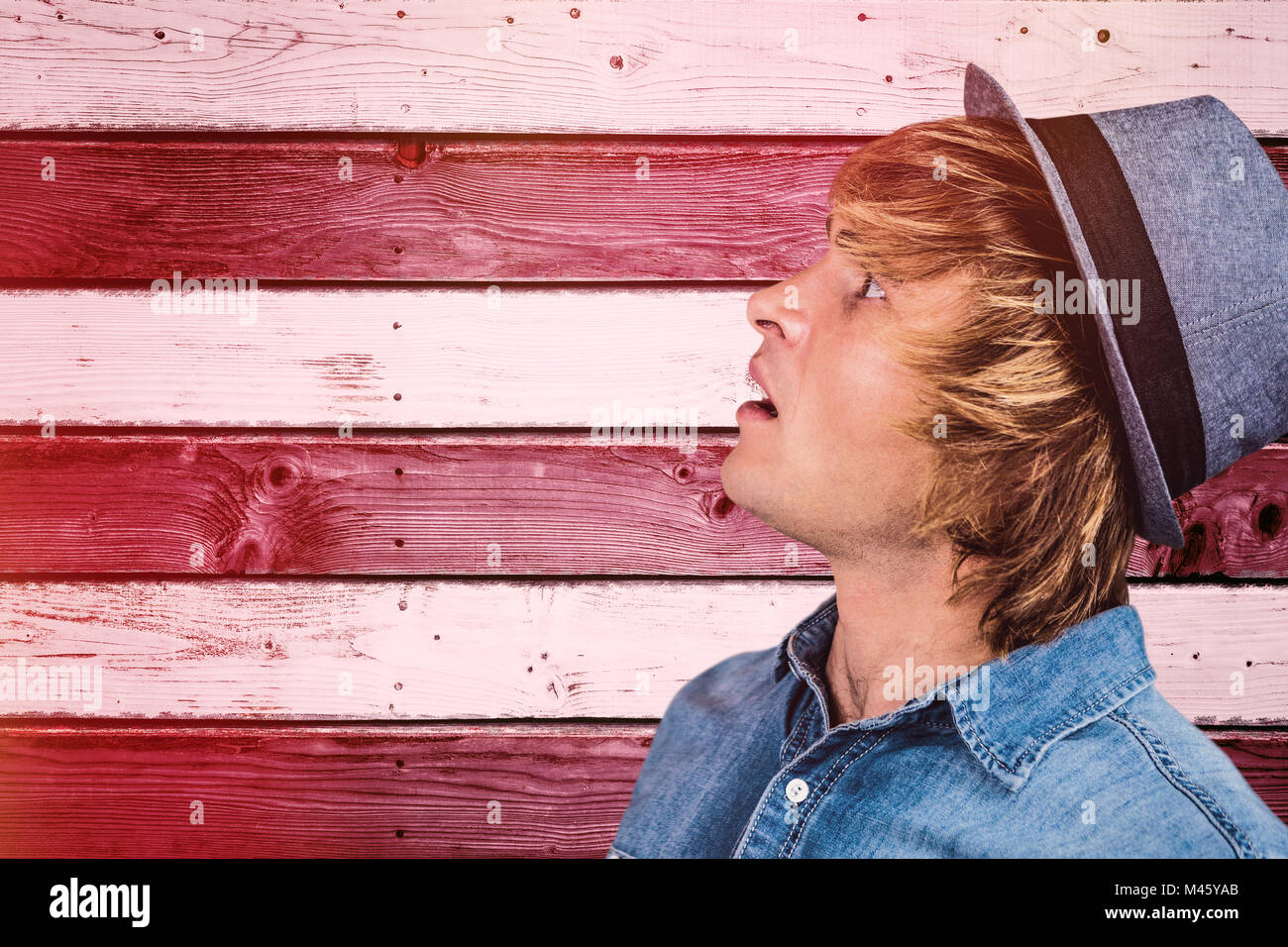 Man surprised side view hi-res stock photography and images - Alamy