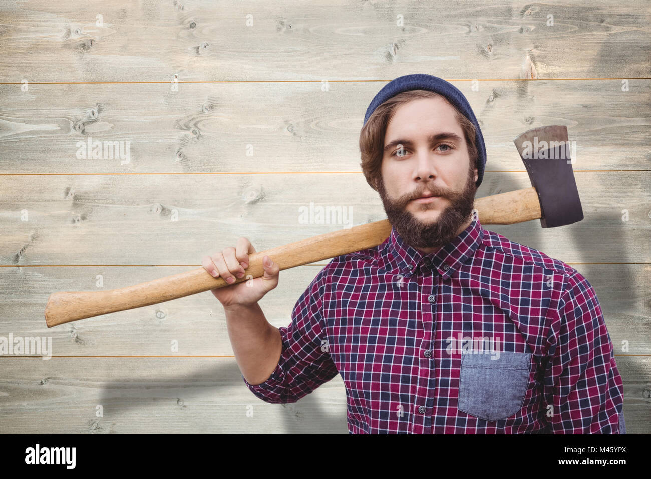 Axe on the shoulder hi-res stock photography and images - Alamy