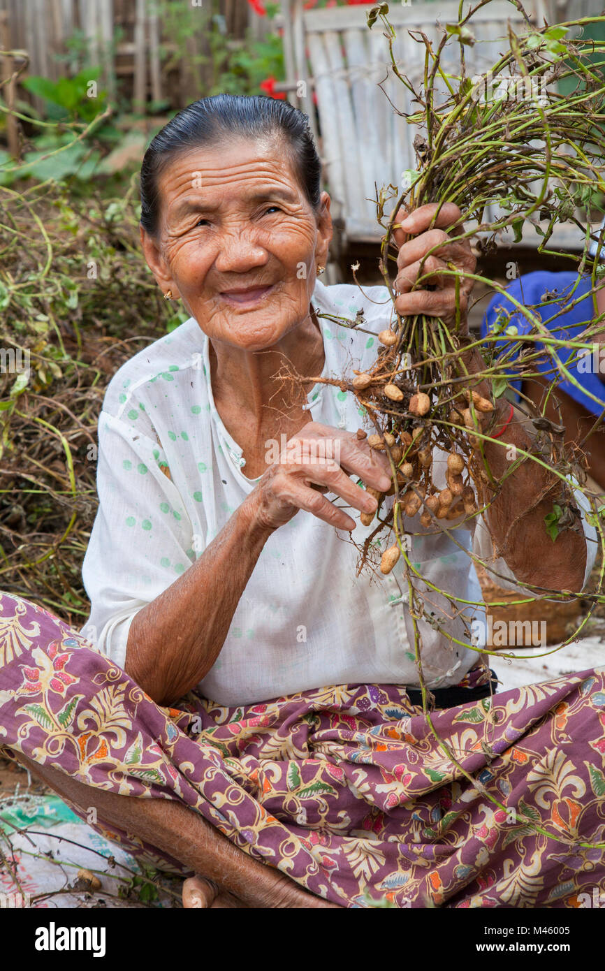 Old burmese woman hi-res stock photography and images - Alamy
