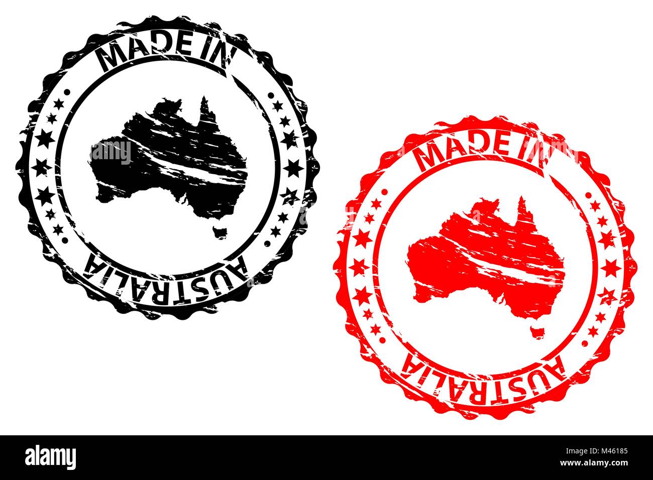Australian postage stamp isolated in Stock Vector Images - Alamy