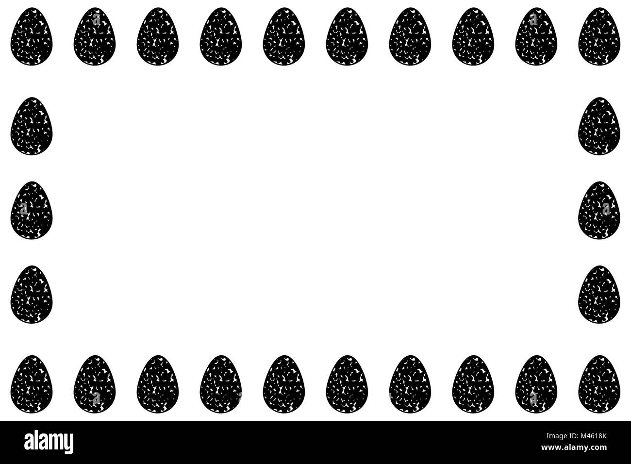 Easter Egg Clipart Black And White Border