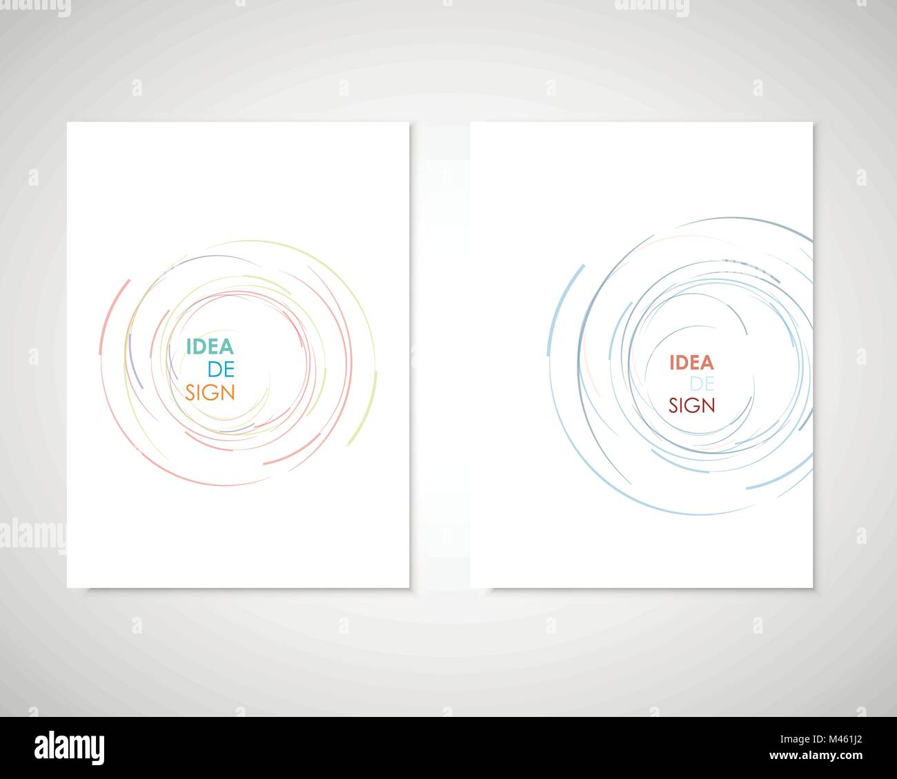 Abstract minimal geometric round circle shapes design background Stock ...