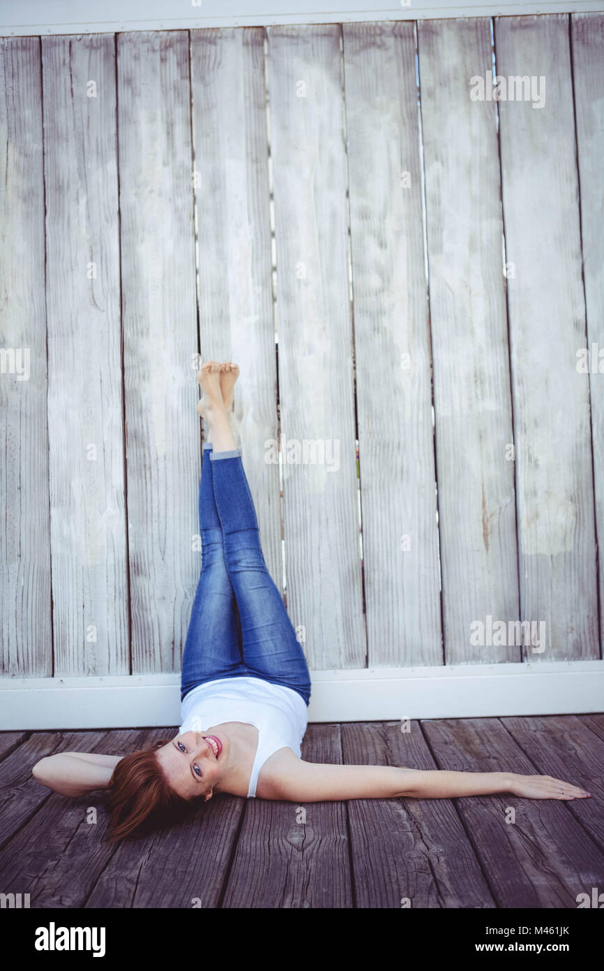 Legs Up The Wall Pose High Resolution Stock Photography and Images - Alamy