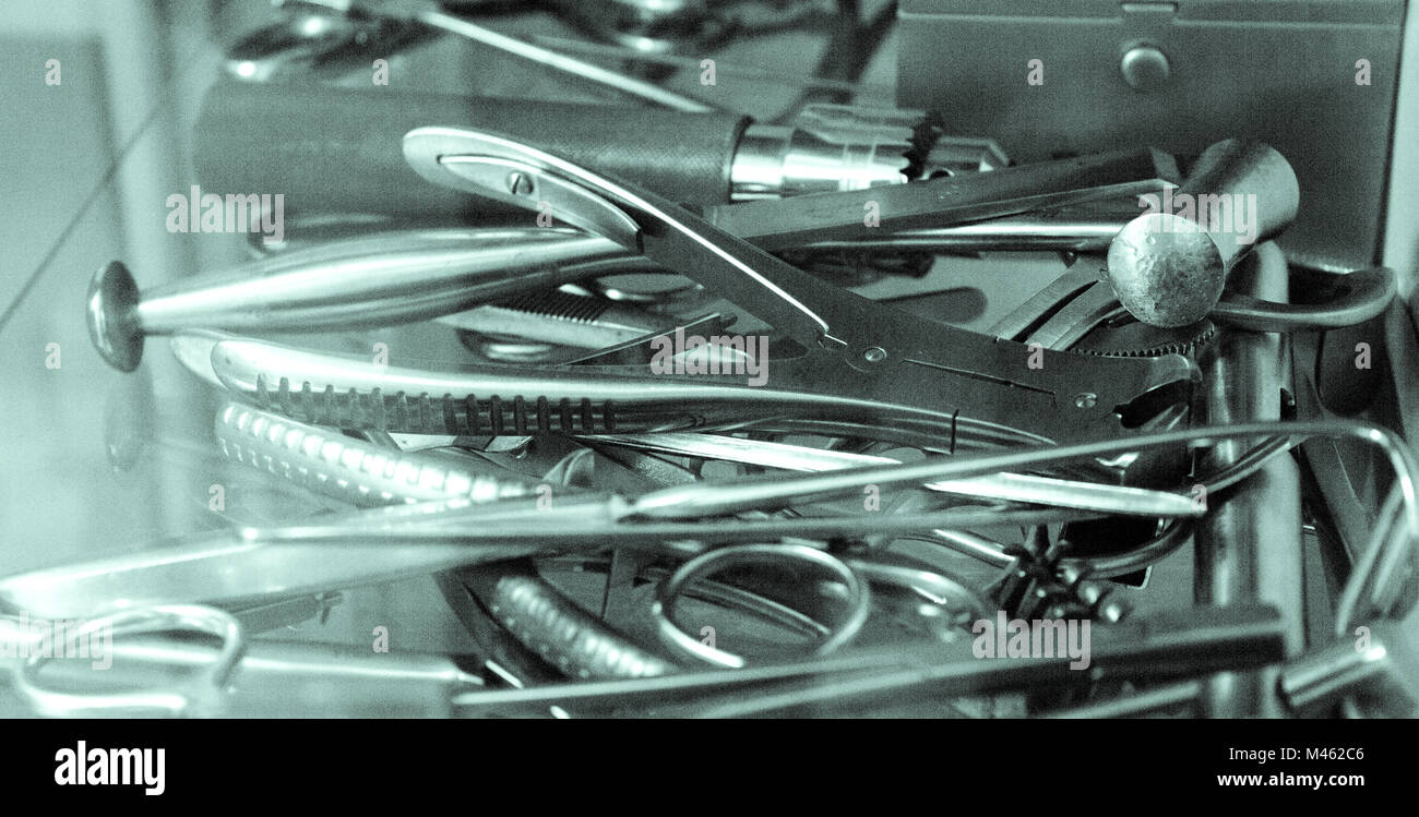 Old surgical material for operations Stock Photo - Alamy