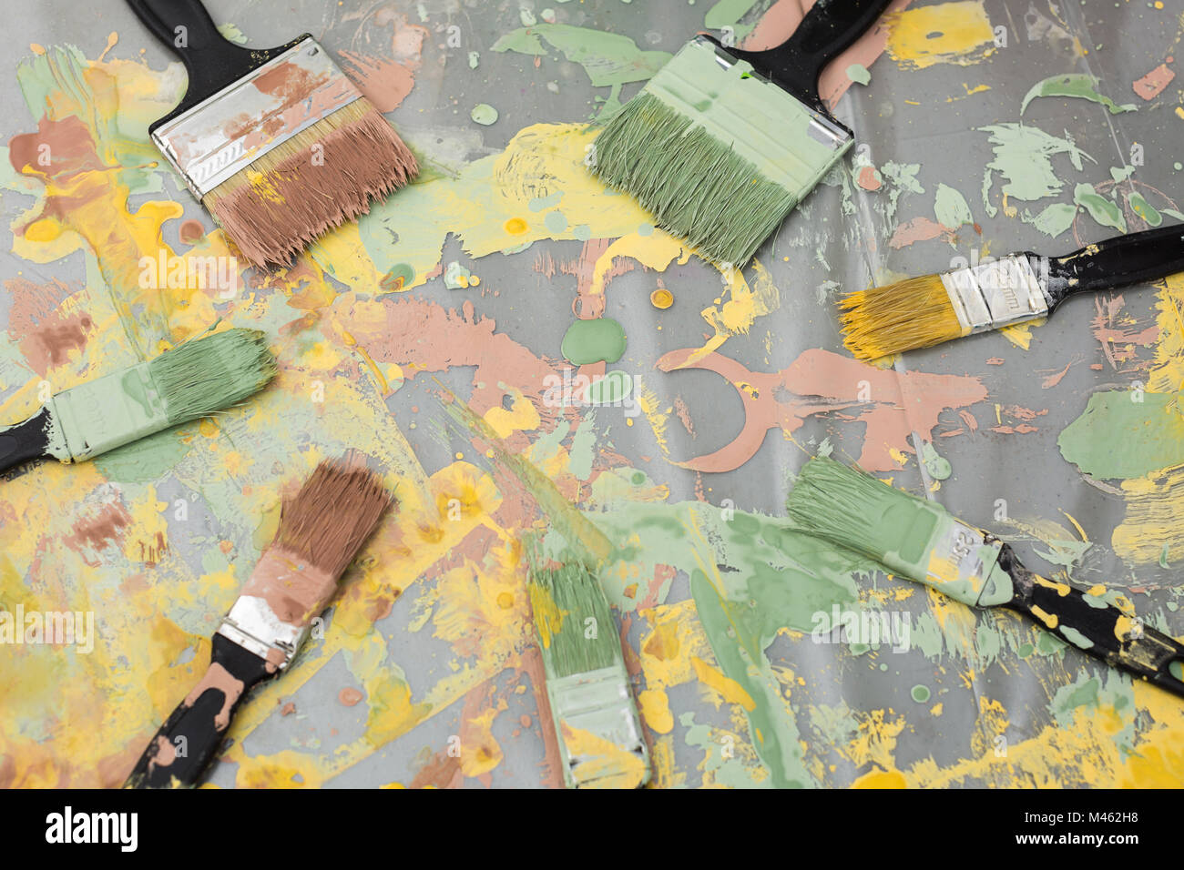 talent, handcraft, drawing concept. there is colorful background ...