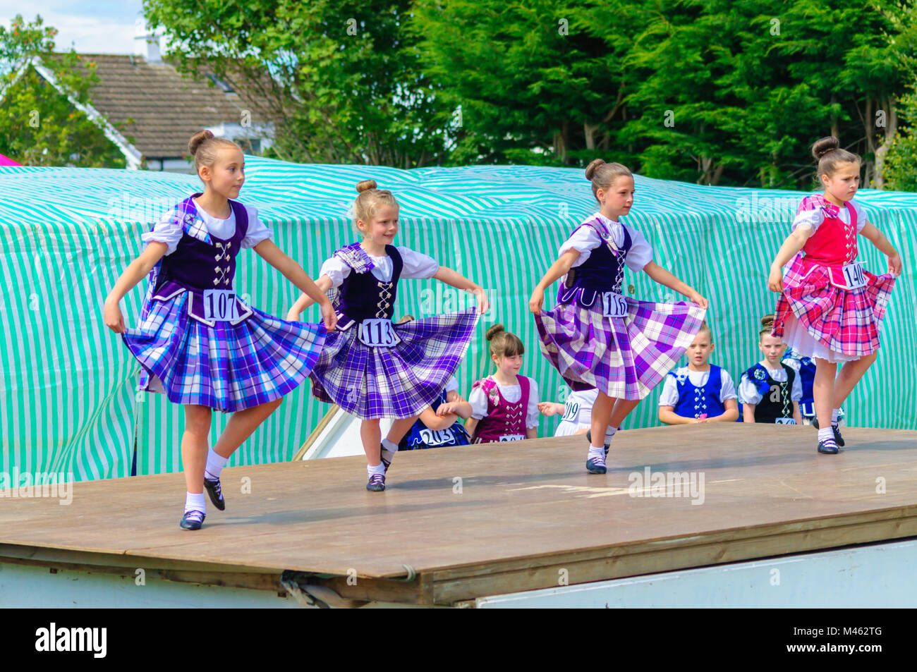 Traditional Scottish Highland Dancing Competition High Resolution Stock ...