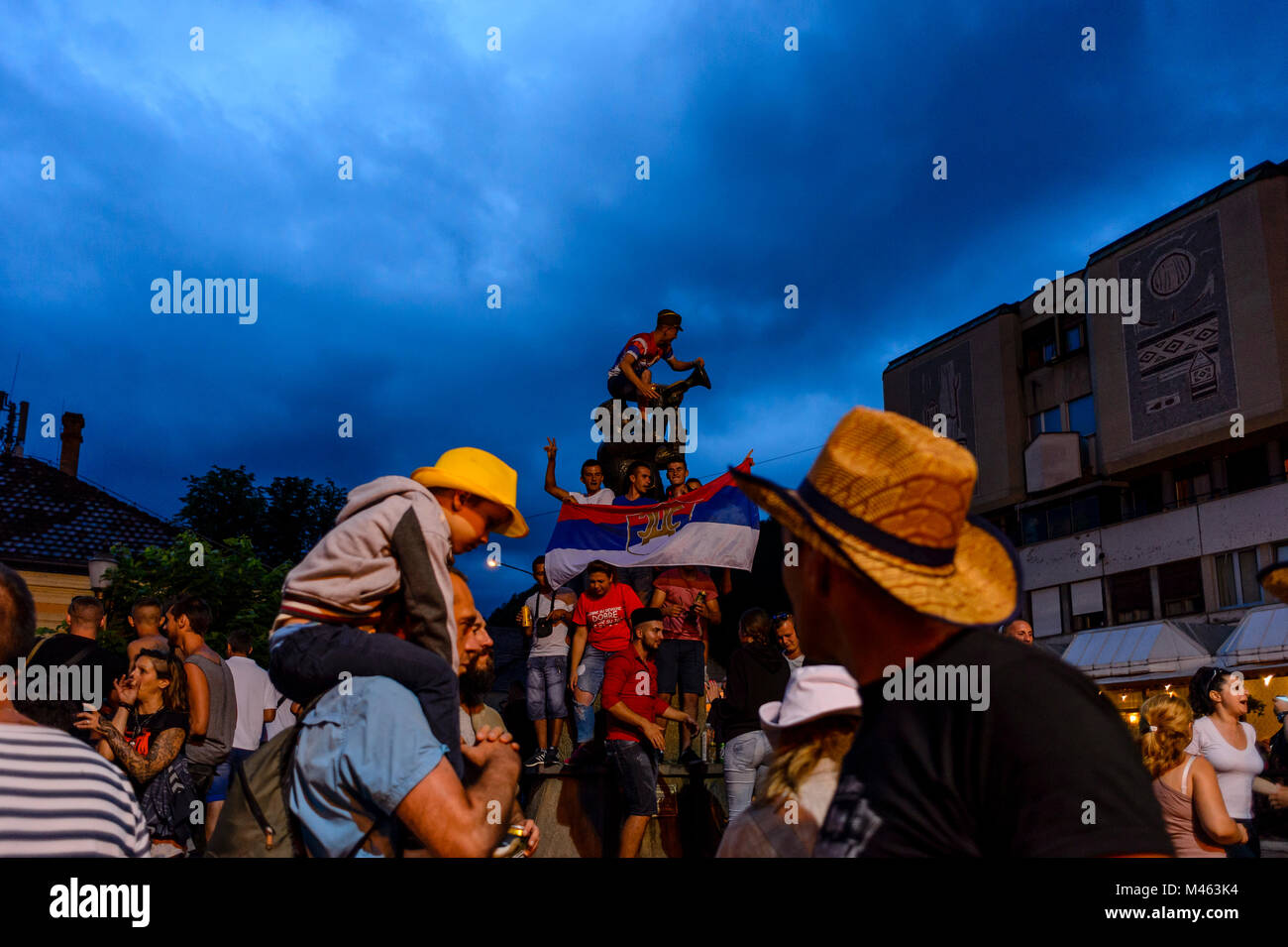 Guca trumpet festival Stock Photo - Alamy