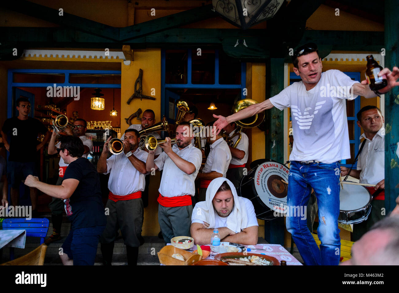 Guca trumpet festival Stock Photo - Alamy
