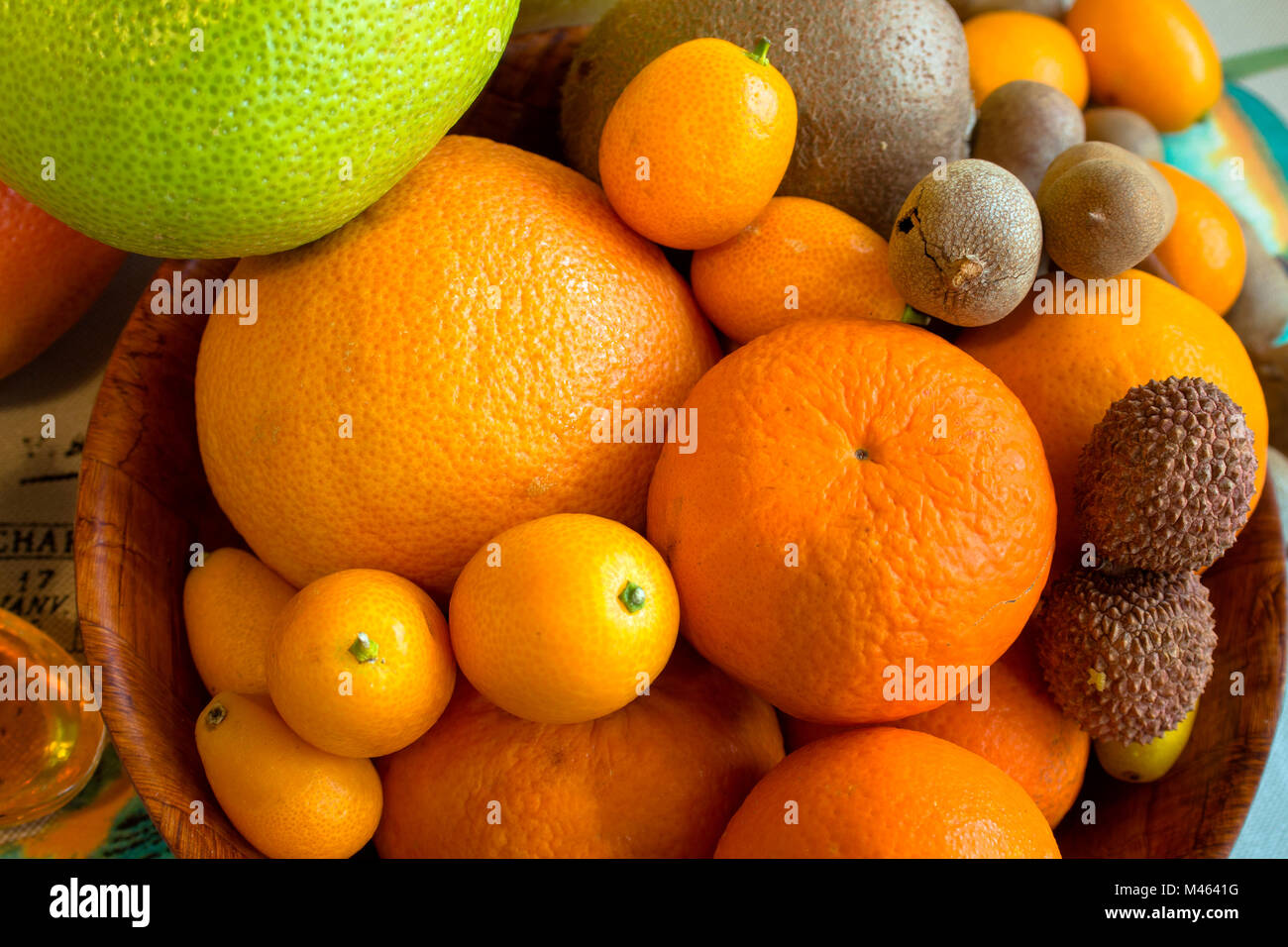Close-up of fruits of different size, taste and color Stock Photo - Alamy