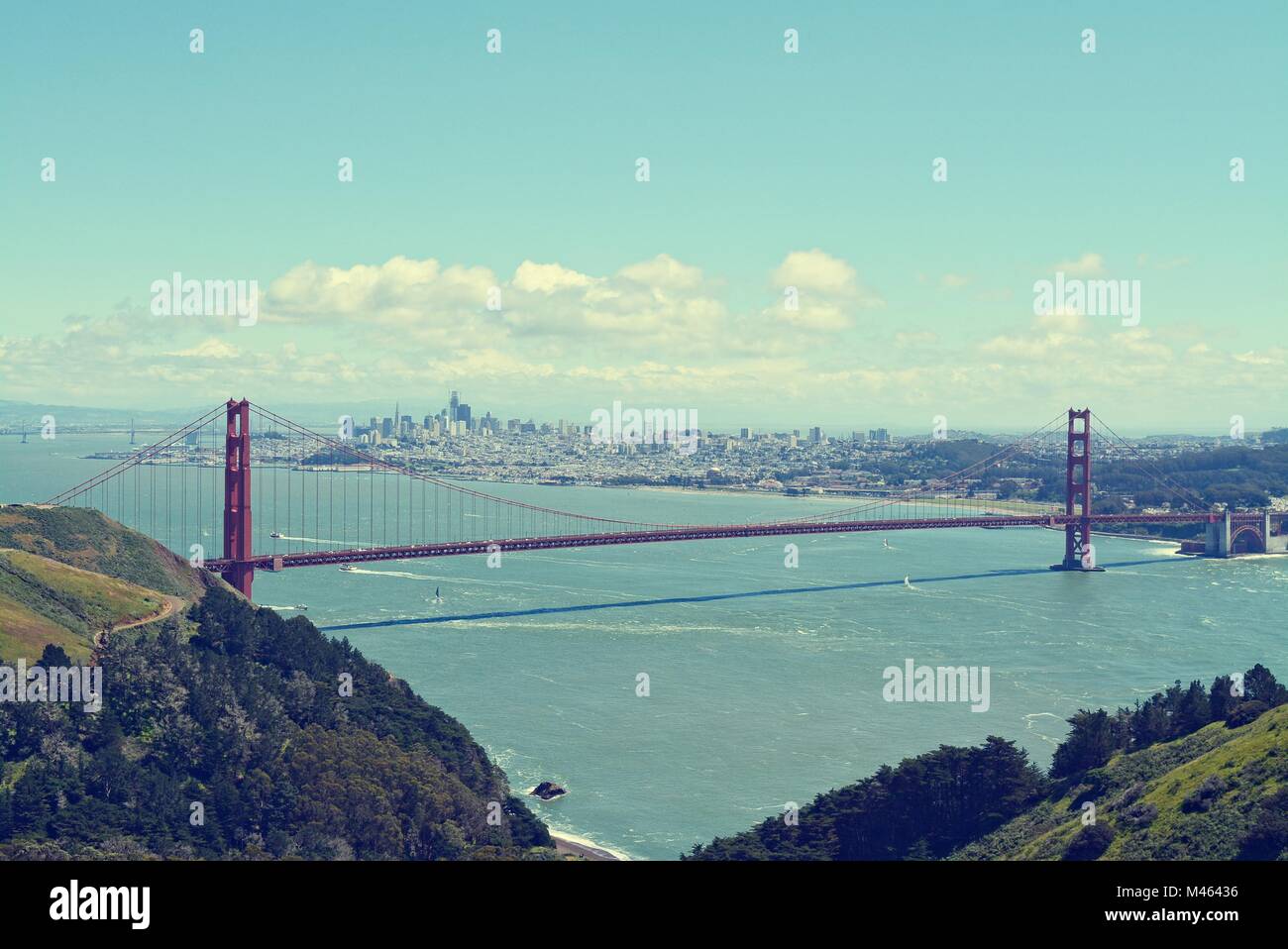 great view over San Francisco bay Stock Photo - Alamy