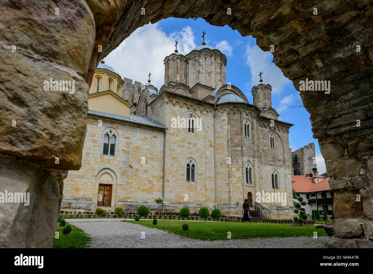 Manasija monastery, Serbia Stock Photo - Alamy