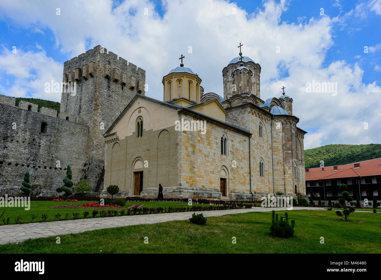 Manasija monastery, Serbia Stock Photo - Alamy