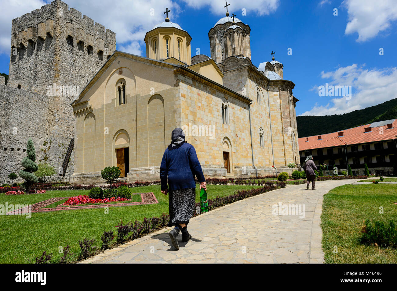 Manasija monastery, Serbia Stock Photo - Alamy