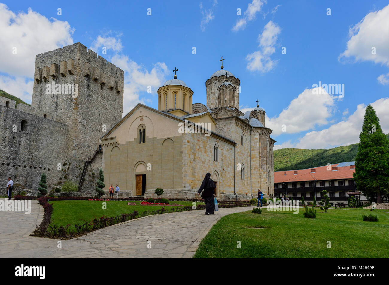 Manasija monastery, Serbia Stock Photo - Alamy