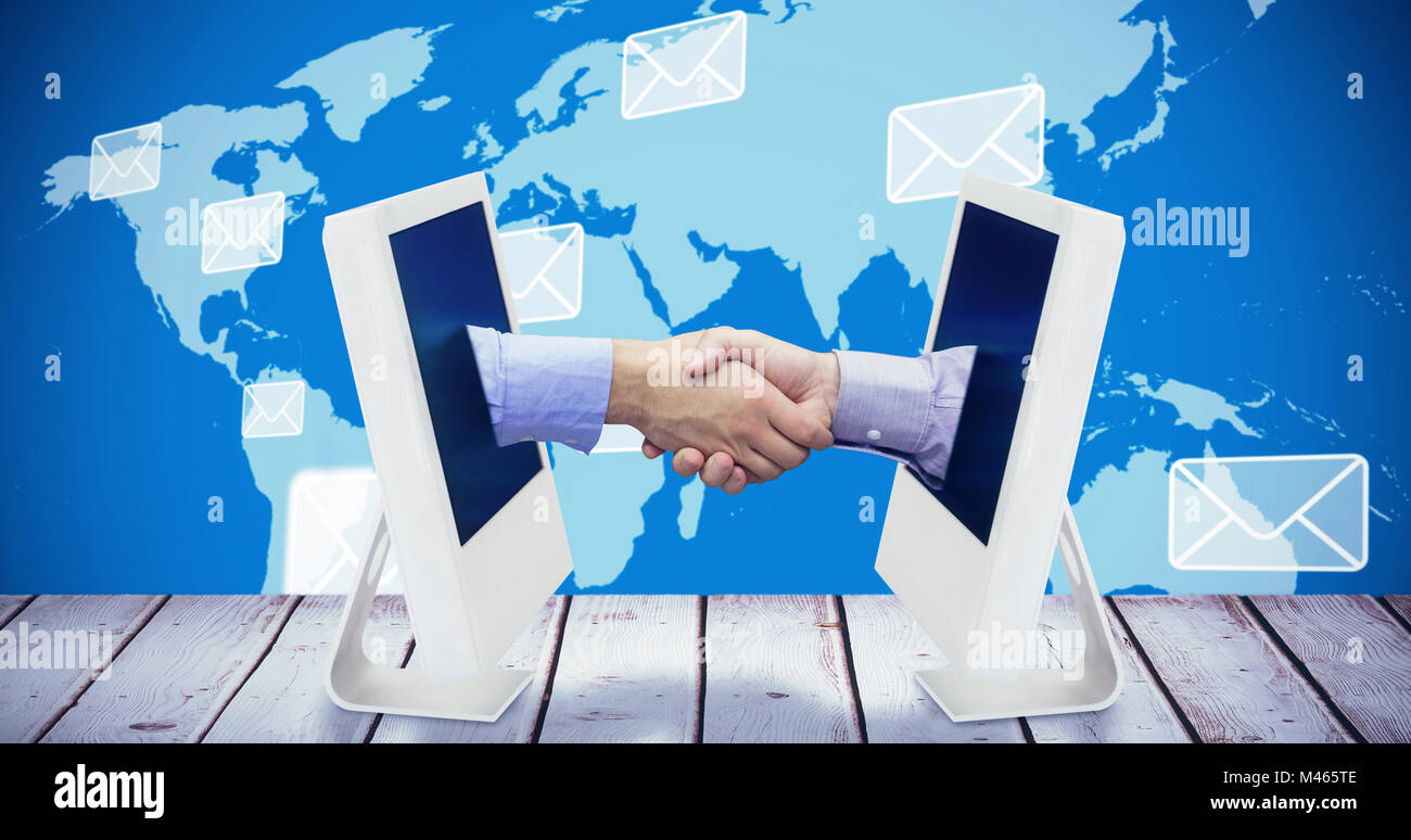 Global hand shake hi-res stock photography and images - Alamy