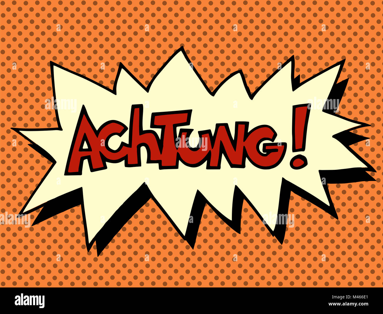 Achtung warning German language Stock Photo - Alamy