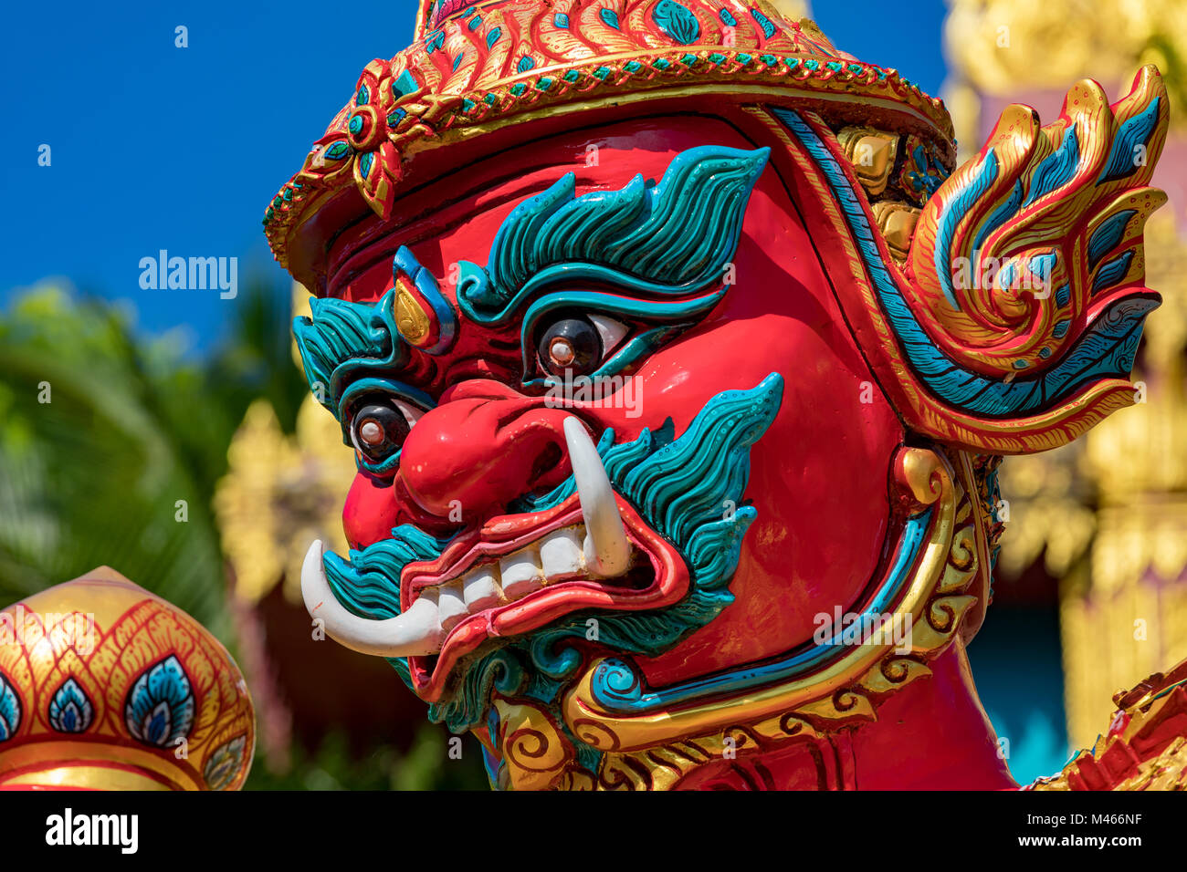 Wat Khao Rang Phuket Thailand Asia February 14, 2018 A Yak, or giant ...