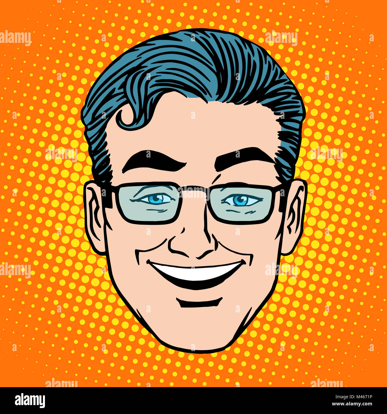 Emoji smile laughter man face icon symbol Stock Photo - Alamy