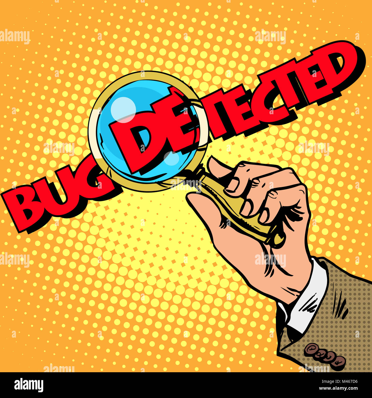 Bug detected search and Troubleshooting Stock Photo - Alamy