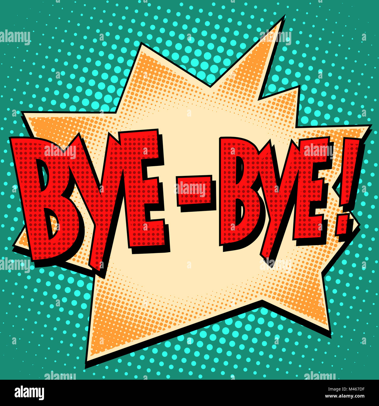 bye-bye comic bubble retro text Stock Photo - Alamy bye-bye comic bubble retro text Stock Photo - Alamy