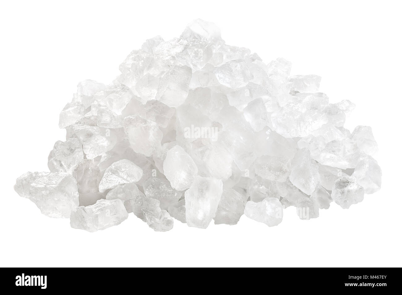 Rock sea salt, coarse, pile of. Clipping path Stock Photo - Alamy