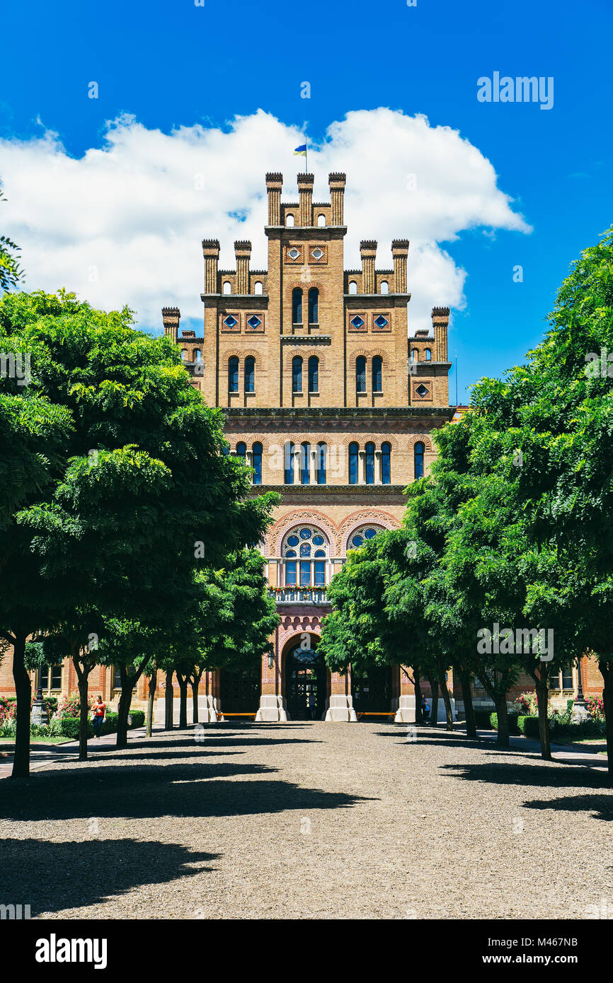Old vintage building of the institution, the university campus. For ...
