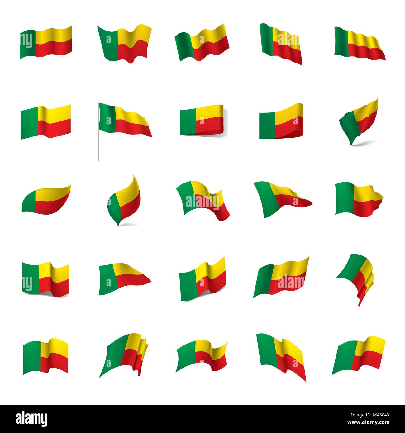 Benin flag, vector illustration Stock Vector Image & Art - Alamy