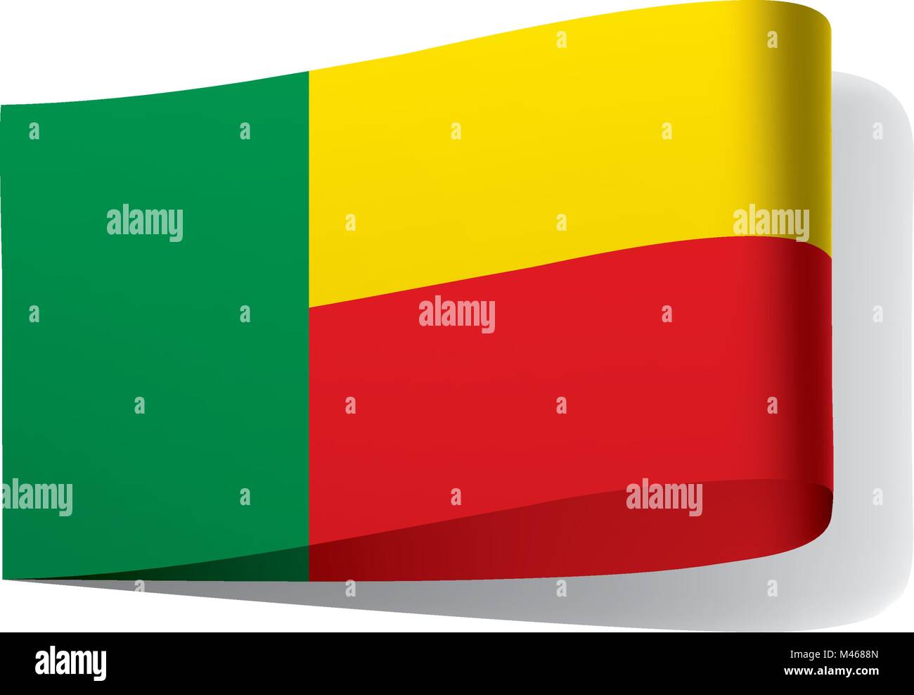 Benin flag, vector illustration Stock Vector Image & Art - Alamy