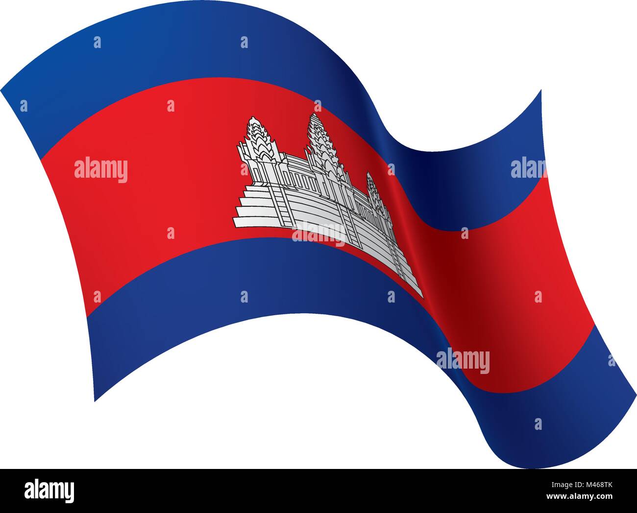 Cambodia flag, vector illustration Stock Vector Image & Art - Alamy