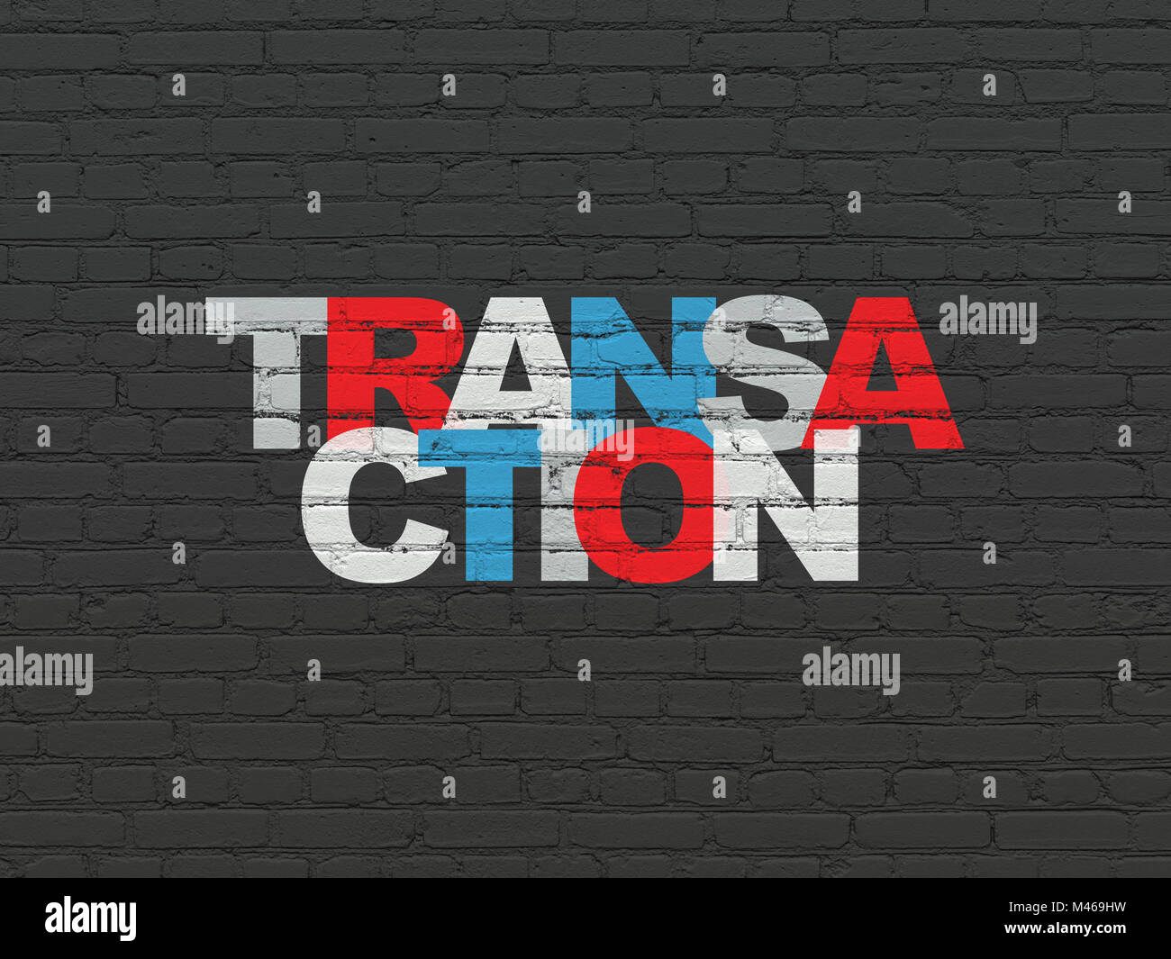 Money concept: Transaction on wall background Stock Photo - Alamy